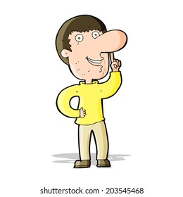 Cartoon Smug Boy Stock Vector (Royalty Free) 710929372