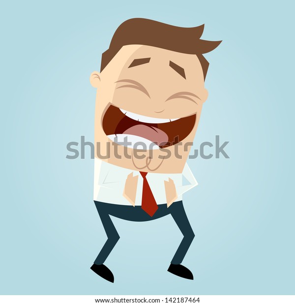 Cartoon Man Laughing Stock Vector (Royalty Free) 142187464 | Shutterstock