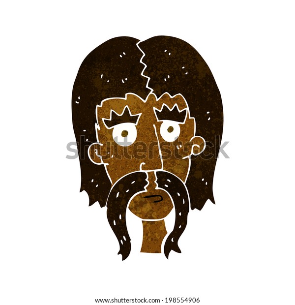 Cartoon Man Long Mustache Stock Vector (Royalty Free) 198554906 ...