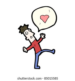 Cartoon Man Love Stock Vector (Royalty Free) 85015585 | Shutterstock