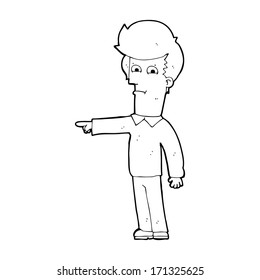 Cartoon Man Pointing Stock Vector (Royalty Free) 171325625 | Shutterstock
