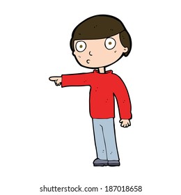 Cartoon Man Pointing Stock Vector (Royalty Free) 187018658 | Shutterstock