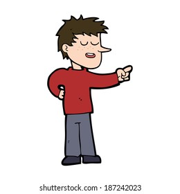 Cartoon Man Pointing Stock Vector (Royalty Free) 187242023 | Shutterstock