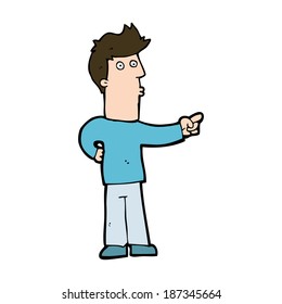 Cartoon Man Pointing Stock Vector (Royalty Free) 203548552 | Shutterstock