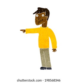 Cartoon Man Pointing Stock Vector (Royalty Free) 198036398 | Shutterstock
