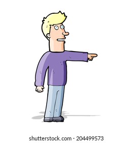 Cartoon Man Pointing Stock Vector (Royalty Free) 204499573 | Shutterstock
