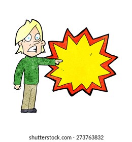 Cartoon Man Pointing Stock Vector (Royalty Free) 273763832 | Shutterstock