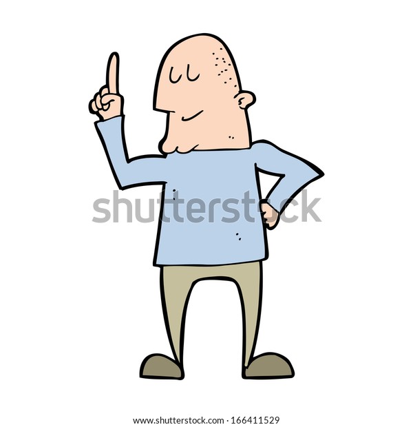 Cartoon Man Pointing Finger Stock Vector (Royalty Free) 166411529 ...
