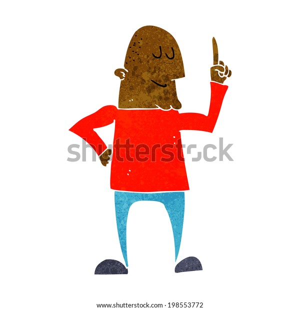 Cartoon Man Pointing Finger Stock Vector (Royalty Free) 198553772 ...