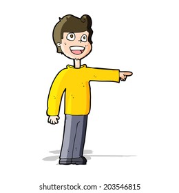 Cartoon Man Pointing Laughing Stock Vector (Royalty Free) 203546815 ...