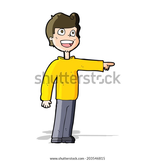Cartoon Man Pointing Laughing Stock Vector (Royalty Free) 203546815 ...