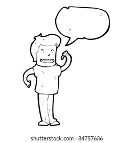 Cartoon Man Pointing Self Stock Vector (Royalty Free) 84757636 ...