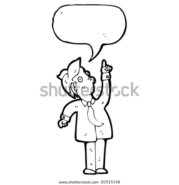 Cartoon Man Pointing Sky Stock Vector (Royalty Free) 85925548 ...