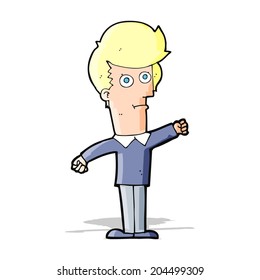 Cartoon Man Punching Stock Illustration 170586896