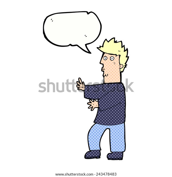 Cartoon Man Reaching Out Stock Vector (Royalty Free) 243478483 ...
