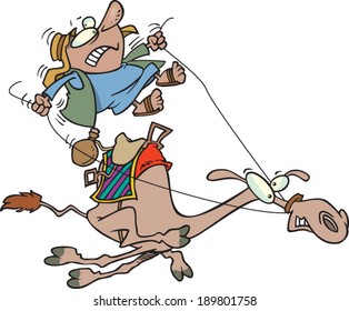 Cartoon Man Riding Camel: vector de stock (libre de regalías) 189801758 ...