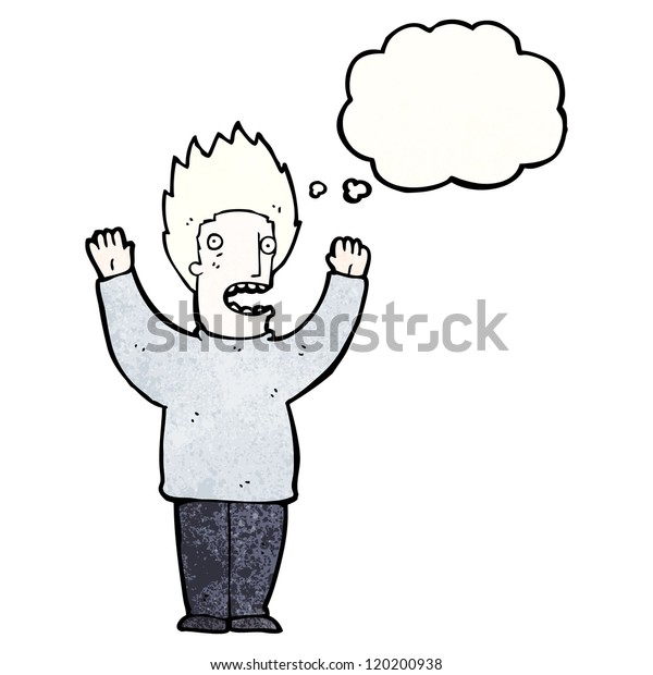 Cartoon Man Scared Pale Stock Vector (Royalty Free) 120200938 ...