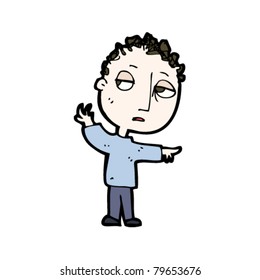 Cartoon Man Showing Way Stock Vector (Royalty Free) 79653676 | Shutterstock