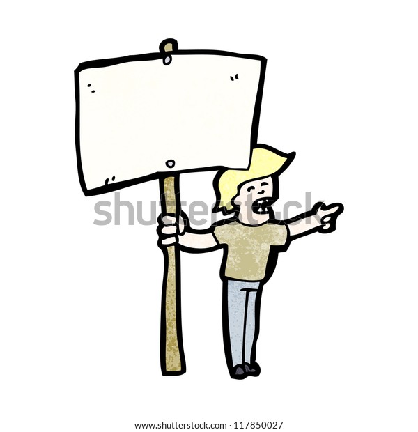 Cartoon Man Sign Stock Vector (Royalty Free) 117850027 | Shutterstock
