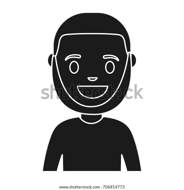 Cartoon Man Smiling Icon Stock Vector (Royalty Free) 706814773 ...