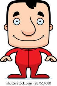 Cartoon Man Smiling Pajamas Stock Vector (Royalty Free) 287514080 ...