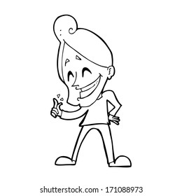 Cartoon Man Snapping Fingers Stock Vector (Royalty Free) 171088973 ...