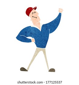 Cartoon Man Striking Heroic Pose: เวกเตอร์สต็อก (ปลอดค่าลิขสิทธิ์ ...