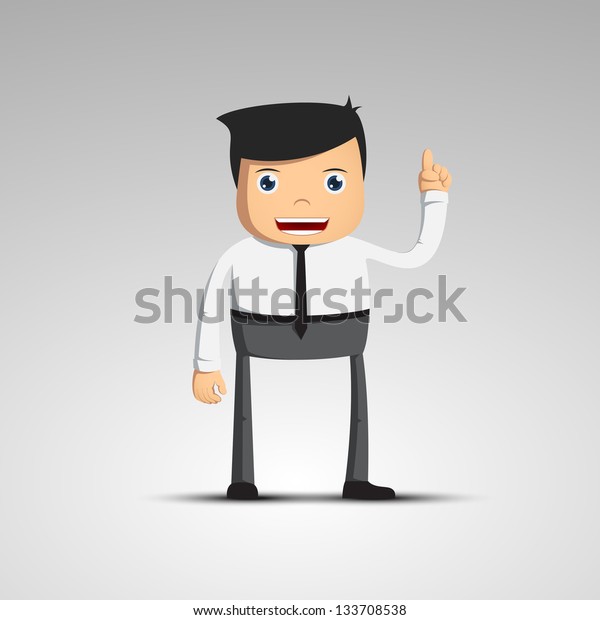 Cartoon Man Suit Vector Character Stock Vector (Royalty Free) 133708538