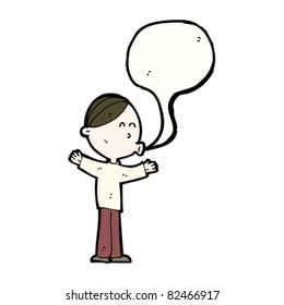 Cartoon Man Talking Stock Vector (Royalty Free) 82466917 | Shutterstock