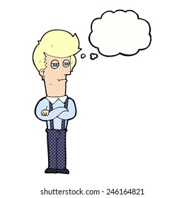Cartoon Man Thinking Stock Vector (Royalty Free) 246164821 | Shutterstock