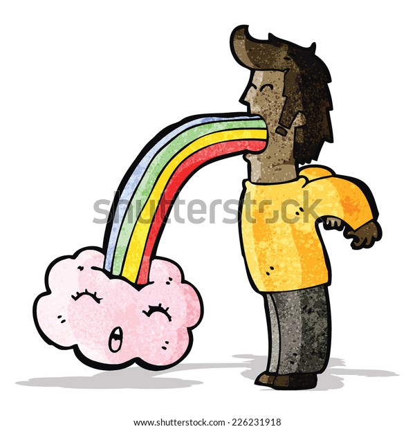 Cartoon Man Vomiting Cloud Stock Vector (Royalty Free) 226231918 ...