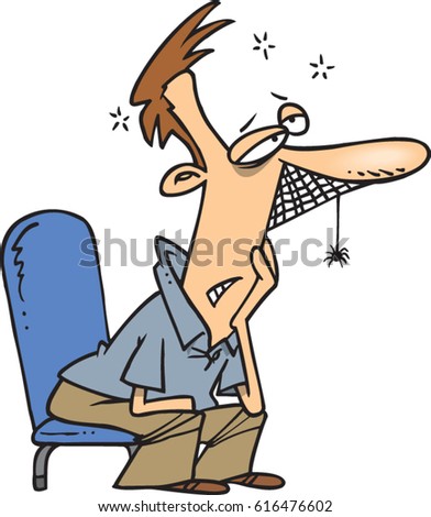 Cartoon Man Waiting Stock Vector (Royalty Free) 616476602 - Shutterstock