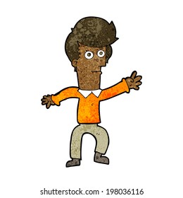 Cartoon Man Waving Stock Vector (Royalty Free) 198036116 | Shutterstock
