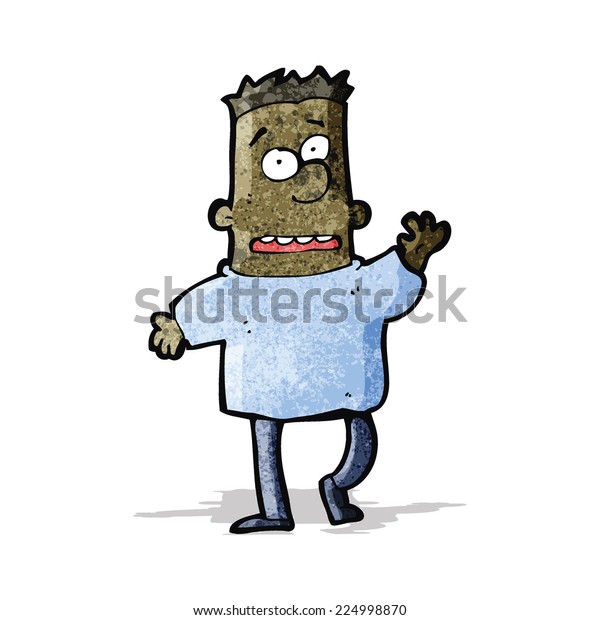 Cartoon Man Waving Goodbye: เวกเตอร์สต็อก (ปลอดค่าลิขสิทธิ์) 224998870 ...