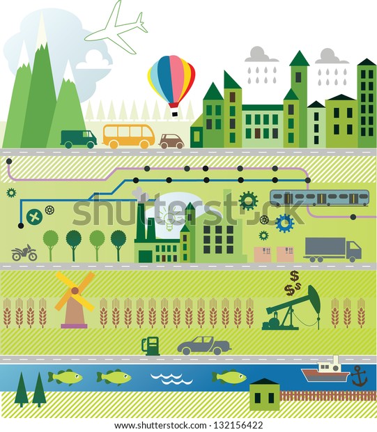 Cartoon Map City Seamless Pattern: เวกเตอร์สต็อก (ปลอดค่าลิขสิทธิ์ ...