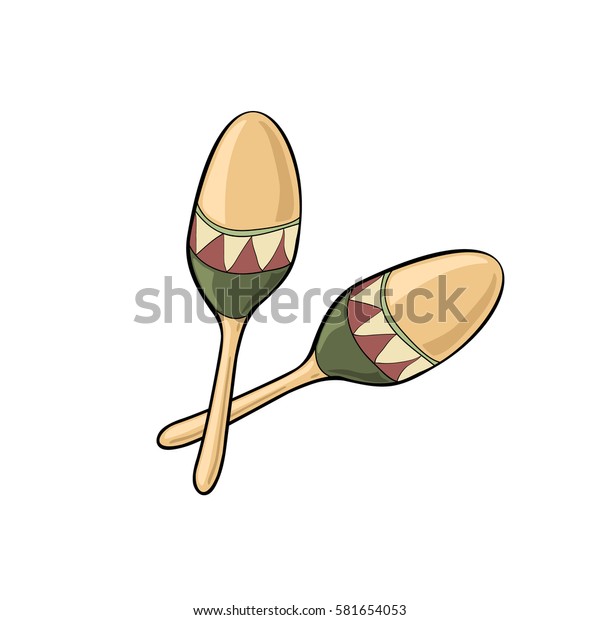 Cartoon Maracas Stock Vector (Royalty Free) 581654053 | Shutterstock
