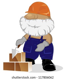 Cartoon Mason Working Stock Vector (Royalty Free) 117806062 | Shutterstock
