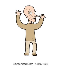 Cartoon Mean Man Stock Vector (Royalty Free) 188024831 | Shutterstock