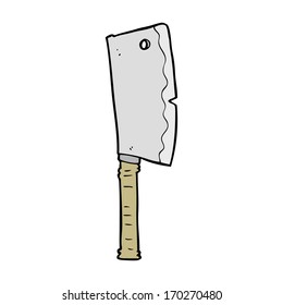 Cartoon Meat Cleaver Stock Vector (Royalty Free) 170270480 | Shutterstock