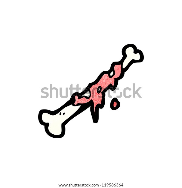 Cartoon Meat On Bone Stock Vector (Royalty Free) 119586364