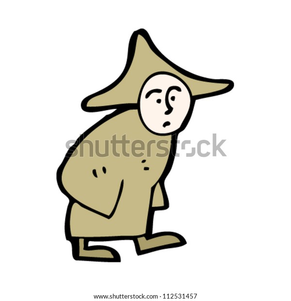 Cartoon Medieval Peasant Stock Vector (Royalty Free) 112531457