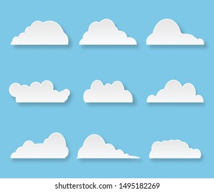 Cartoon Messages Form Clouds On Blue: เวกเตอร์สต็อก (ปลอดค่าลิขสิทธิ์ ...