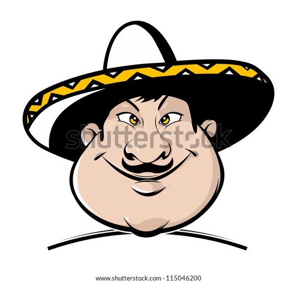 Cartoon Mexican Mascot Vector Illustration Stock Vector (Royalty Free ...