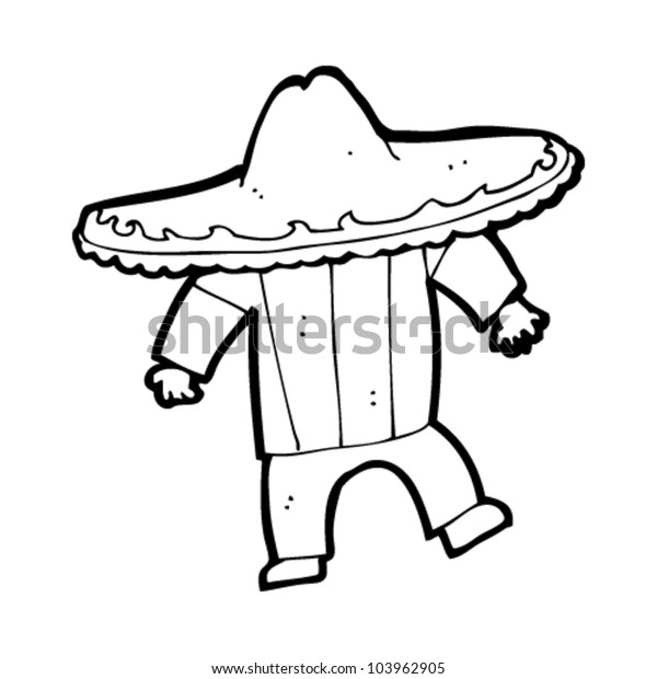 Cartoon Mexican Stereotype Man Stock Vector (Royalty Free) 103962905 ...