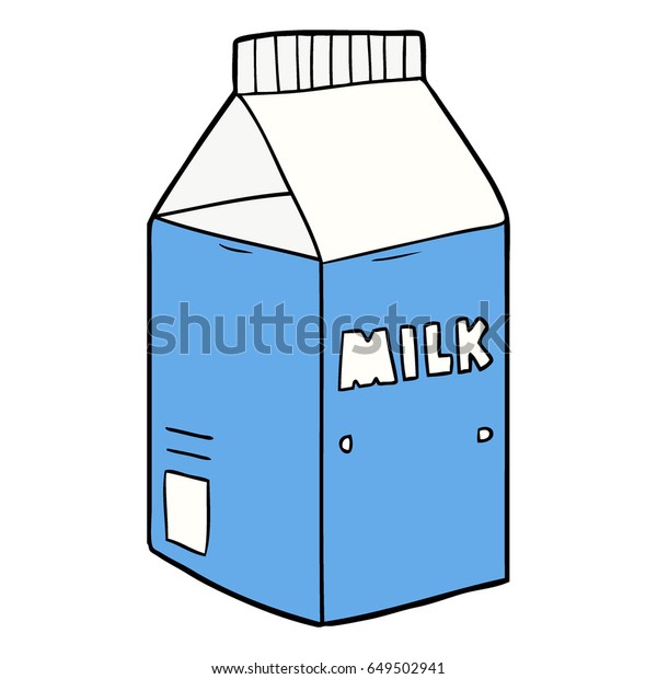 Cartoon Milk Carton Stock Vector (Royalty Free) 649502941