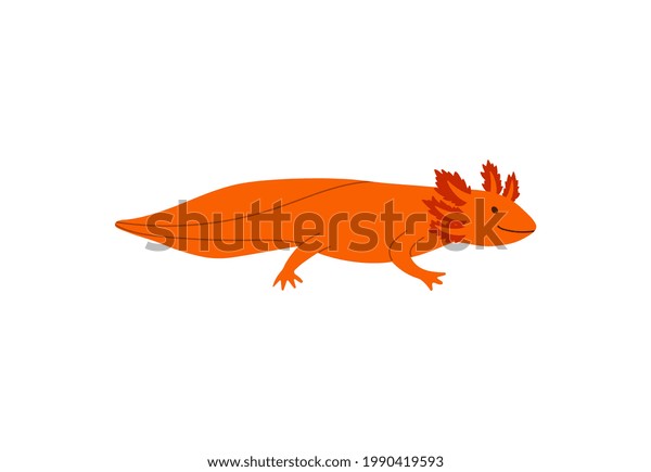 Cartoon Minimalist Style Lizard Big Fat Stock Vector (Royalty Free ...