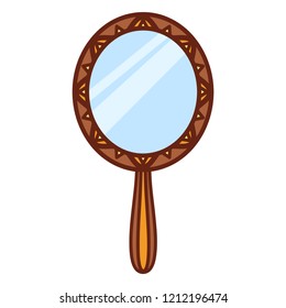 Cartoon Mirror Vector Illustration Isolated On Stock Vector (Royalty ...
