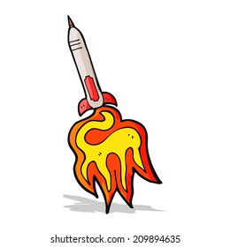 Cartoon Missile Stock Vector (Royalty Free) 209894635 | Shutterstock