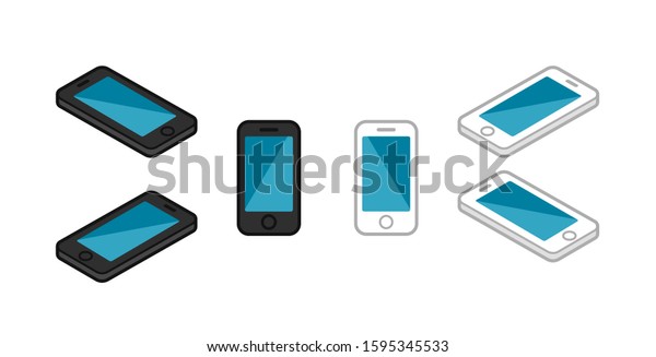 Cartoon Mobile Phone Isolated Vector Illustration Stock Vector (Royalty ...