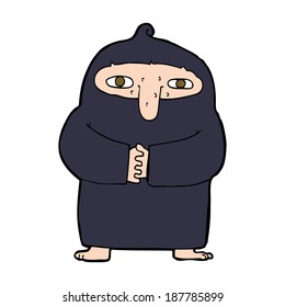 Cartoon Monk Robe Stock Vector (Royalty Free) 204313891 | Shutterstock